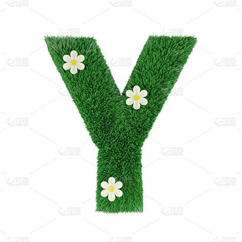 草字母y孤立在白色。三维渲染