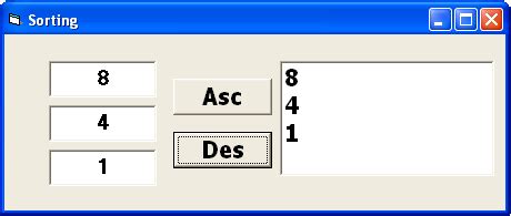 Sorting Ascending And Descending Order In VB SourceCodester