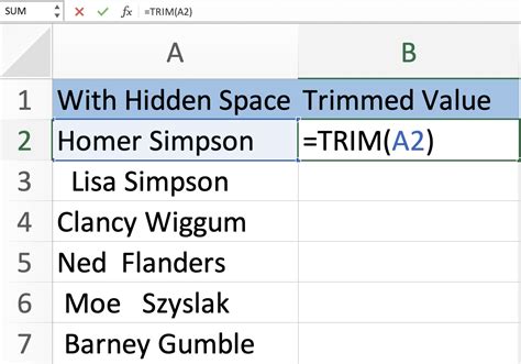how to delete spaces in excel line breaks and non breaking