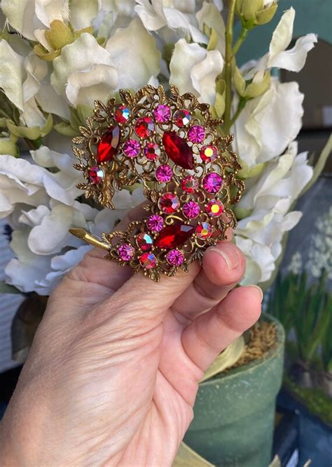 Vintage Large Emmons Rhinestone Gem