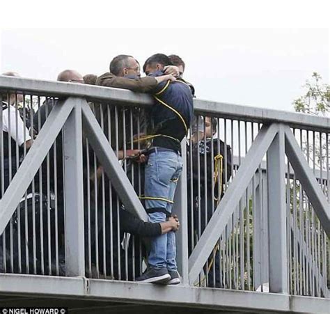 Strangers Hold Onto Man For Two Hours After He Threatens To Jump Off