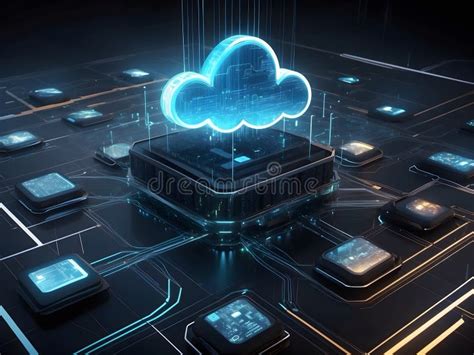 The Power And Potential Of Cloud Computing Stock Illustration