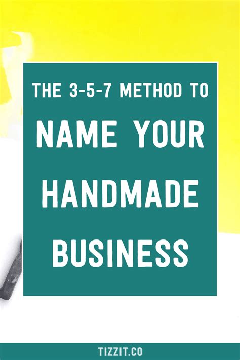 How To Name Your Craft Business Or Etsy Shop Without Using A Generic