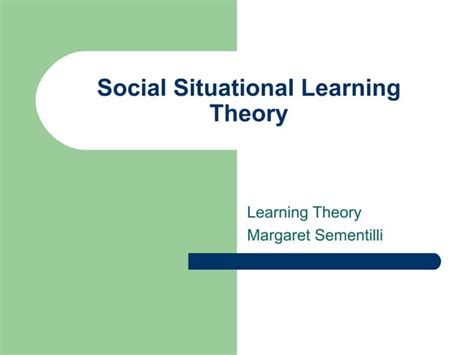 social situational learning theory p p ppt