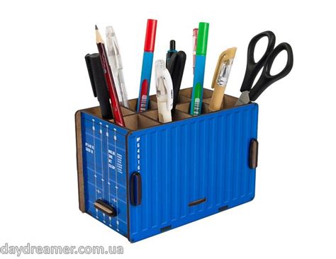 Органайзер для ручек и карандашей Контейнер Container Box синий
