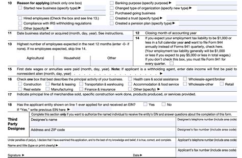 Form Ss 4 Instructions Getting An Employer Identification Number