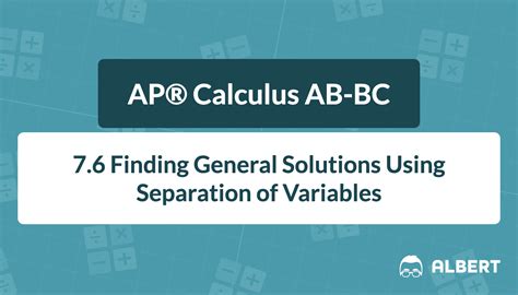 Separation Of Variables For Differential Equations A Review Albert