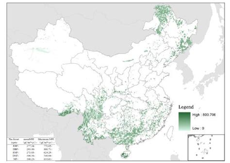 The Distribution Of Npp Based On The Forests Age From 1982 To 2013 Download Scientific Diagram