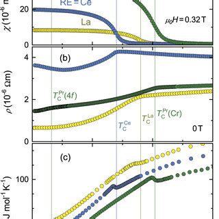 Temperature dependence of a magnetic susceptibility χ T b