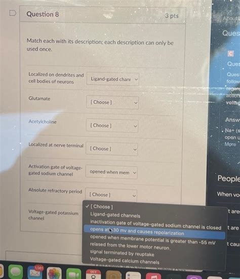 Solved D Question Match Each With Its Description Each Chegg Com