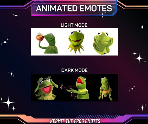 Animated Twitch Emote Pack Kermit Twitch Emotes Funny Etsy Australia