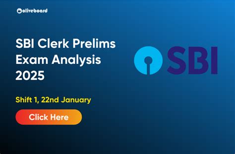 Sbi Clerk Prelims Exam Analysis 2025 Shift 1 22nd January