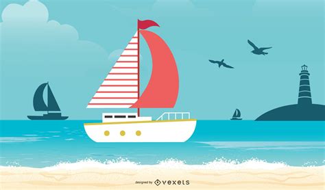 Vetores e Gráficos de barco a vela para baixar