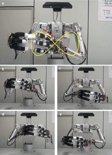 dual arm object manipulation experiment eight dof configuration