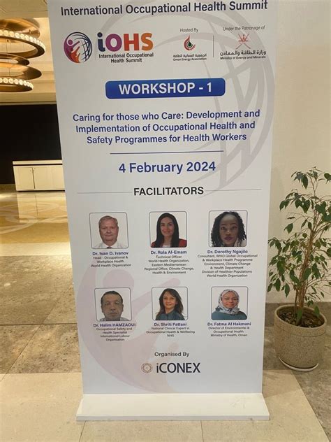 Halim Hamzaoui On Linkedin Oman Middleeast Who Ilo Iohs