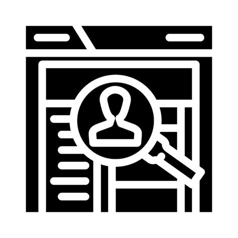 Contextual Inquiry Ux Ui Design Glyph Icon Vector Illustration