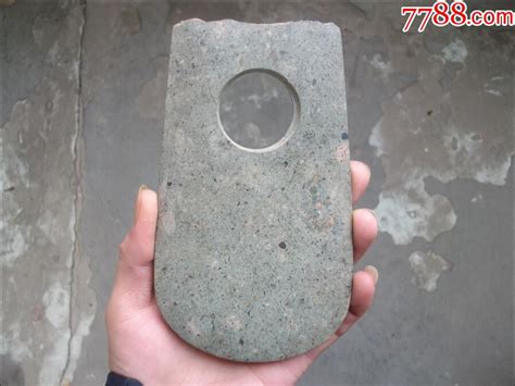 高古石斧头 石钺 石制工具 龙泉斋跑地皮【7788收藏】