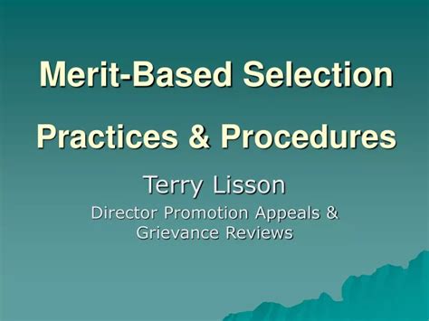 Ppt Flexible Merit Based Selection Practices Guide Powerpoint