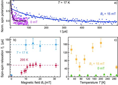 4 A Spin Polarization In Dependence On τ From A Spin Echo