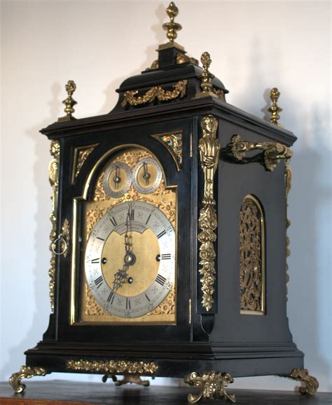J C Jennens 10 Bell 5 Gong Ebonised Bracket Clock Tyne Antiques