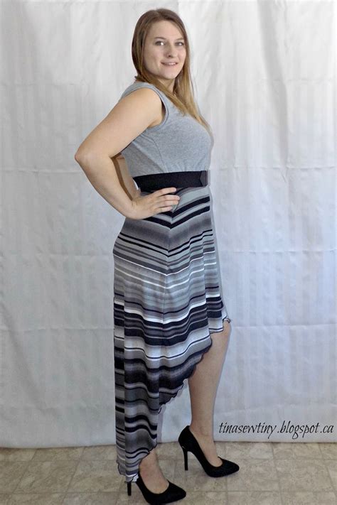 Tina Sew Tiny High Low Knit Dress Featuring The Sis Boom Angie