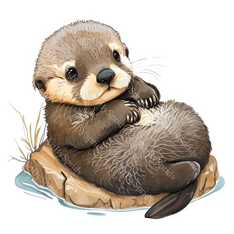Cute Otter Pictures Drawing