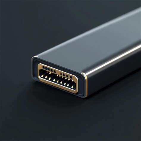 3d Hdmi Port Icon Interface For Hd Audio And Video Illustration Logo