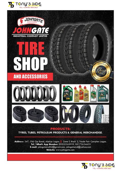 Johngate Motorcycle Tyres The Market Ng