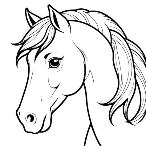 Conception D un Livre De Coloriage De Chevaux De Dessin Animé Vecteur