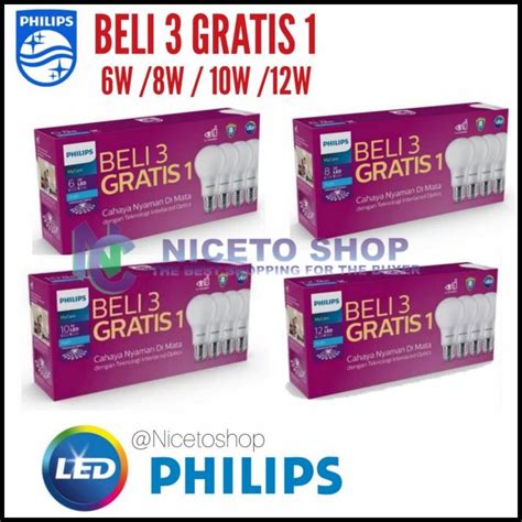 Jual Lampu Paket Led Philips Beli Gratis Shopee Indonesia