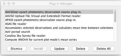 Vstar Plug In Library Aavso