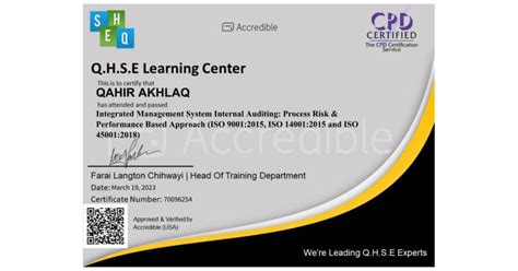 Qahir Akhlaq On Linkedin Integrated Management System Internal