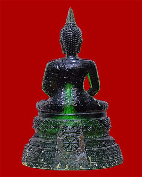 พระบูชา5นิ้ว พระแก้วมรกต พิธี25 พุทธศตวรรษ เนื้อสีเขียว สำนักพุทธศรีรัตนประทีป ทรงพระเจริญพิธี