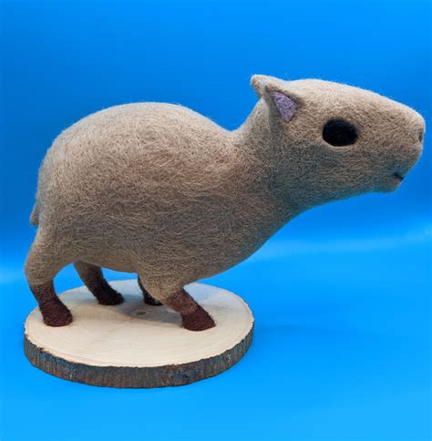 Capybara Pup Based Off The Ffxiv Minion Rneedlefelting