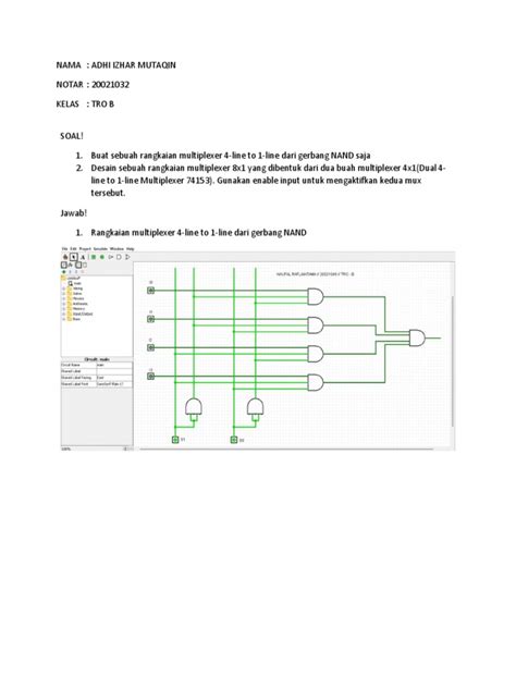 Rangkaian Multiplexer 4 Dan 8 Line Pdf