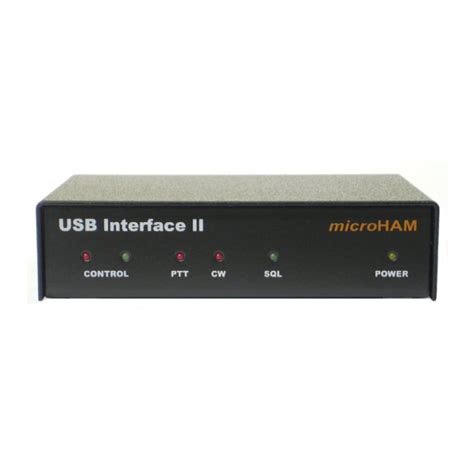 Microham Usb Interface Ii Manual Pdf Download Manualslib