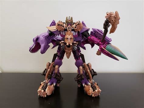 Megatron With Fossilizer Armor V3 Using 3 Paleotrex Rtransformers