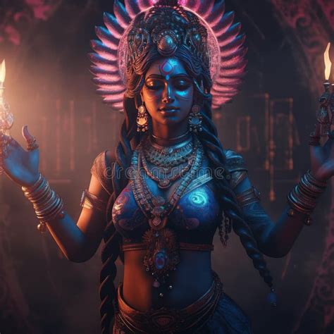 Beautiful Kali Maa Full Body Portrait Generative Ai Stock Illustration Illustration Of Faith