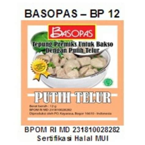 Jual Tepung Bakso Tepung Putih Telur Untuk Bakso Merk BASOPAS Shopee Indonesia