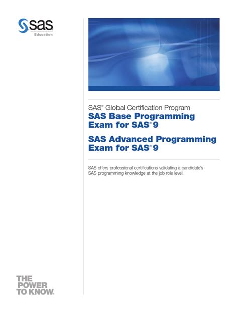 Sas Global Certification Program Sas Software Professional