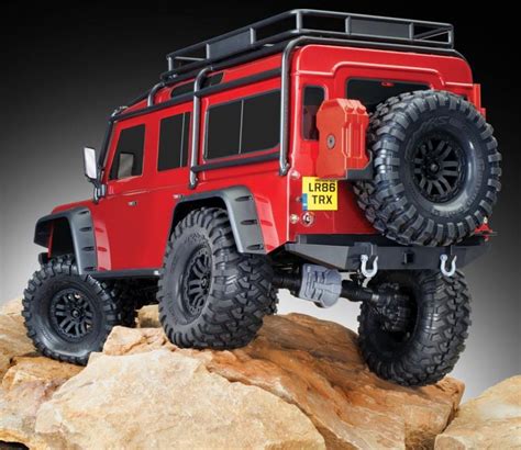 Traxxas TRX Scale Trail Crawler Land Rover Defender ARTR RED Rcmn No