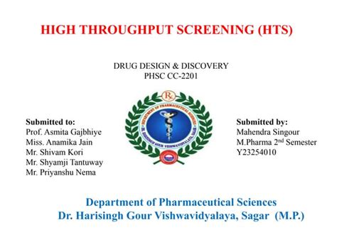 High Throughput Screening Pptx