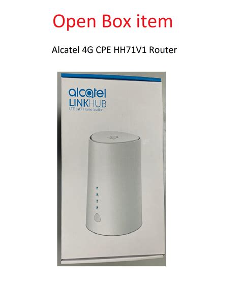 Alcatel 4G CPE Router HH71V1 LTE Cat7 D/L 300Mbps ac1200 TS-9 External ...