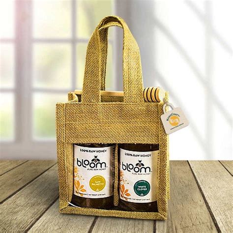 Jute Jar Bag With 2 Windows Manufacturer 001 HandcraftCustom