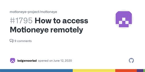 How To Access Motioneye Remotely · Issue 1795 · Motioneye Project