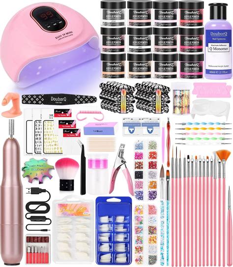 Acrylic Nail Art Kit Nail Art Manicure Set Acrylic Powder Brush Glitter