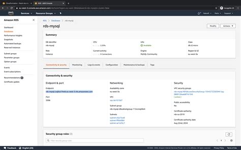 Use Cloudformation To Create An Rds Mysql Instance On Aws