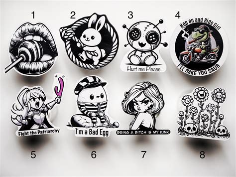 Pick Your Own Adult Sticker Pack Includes Stickers Deviant Flock S Stickers Adult Joke BDSM