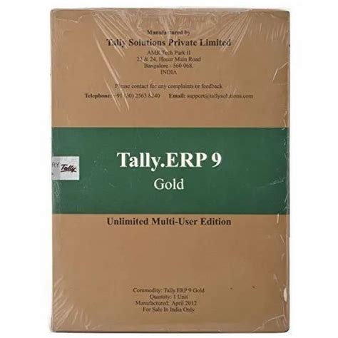 ERP 9 Gold Multi User Server Software at Rs 54000 | Tally ERP 9 with ...