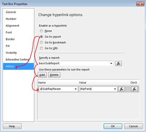 Reporting Services Setting Subreport Parameter Based On The Field